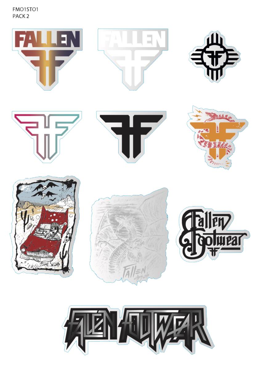Fallen Stickers Pack #2 – Disrupt Skateshop