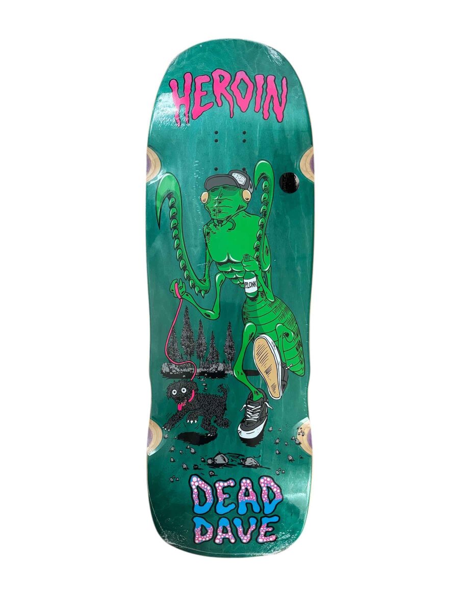 HEROIN DEAD DAVE BUG WHEEL WELLS SHAPED DECK 10.1 – Disrupt Skateshop