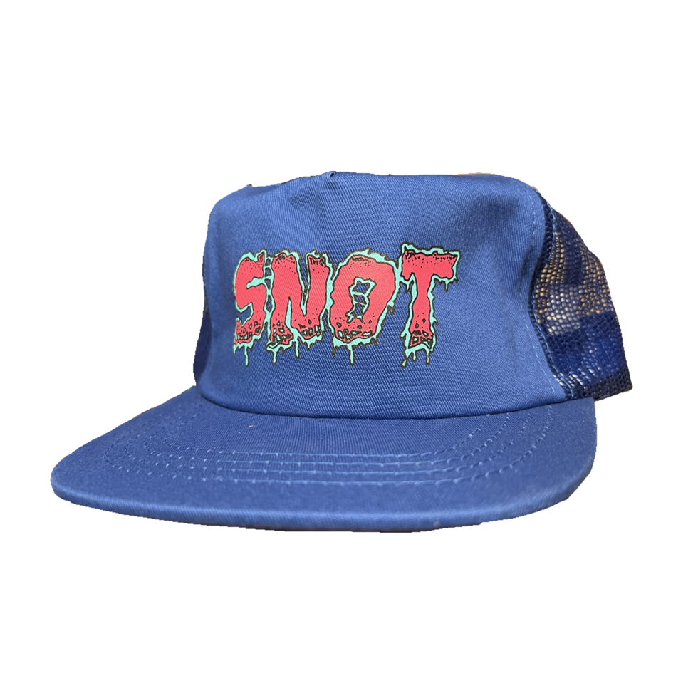 SNOT MELTDOWN LOGO CLASSIC TRUCKER HAT BLUE – Disrupt Skateshop