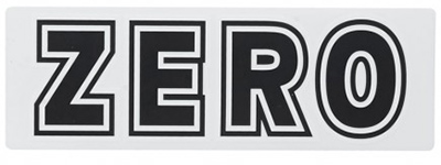 ZERO BOLD STICKER – Disrupt Skateshop